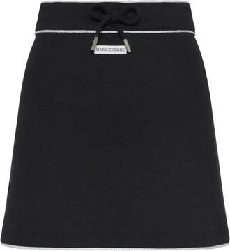 Marine Serre Femme, Jupes, Noir, Taille: 38 FR Mini-jupe Cute Ann&eacute;es 70