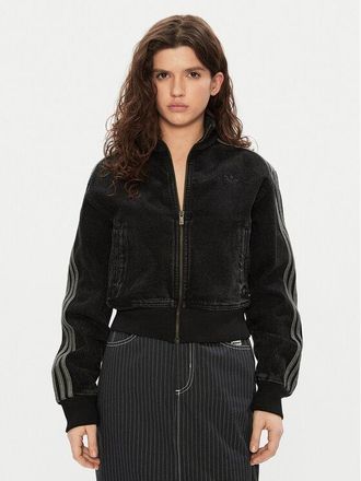 adidas Sweatshirt adicolor Denim JD3110 Schwarz Regular Fit