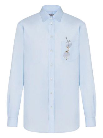 Moschino Printed Cotton Shirt - Blue