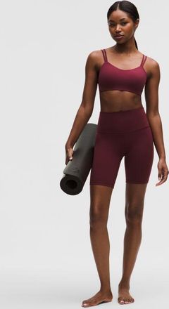 lululemon Short Align taille haute pour Femmes - 20 cm - Burgundy - Taille 10