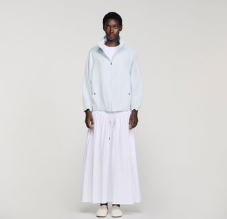 Sandro Blouson oversize col montant brod&eacute;