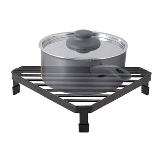 Generic K&uuml;cheneckenregal - f&uuml;r K&uuml;chentheke, verstellbare Eckaufbewahrungst&uuml;r | -Organizer f&uuml;r Multi-Zweck-Schr&auml;nke, robuster dreieckiger Stahlrahmen