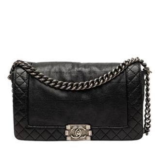 Chanel Pre-owned Boy Flap Schultertasche - - Pre-owned - Damen - Schwarzk - ONE SIZE