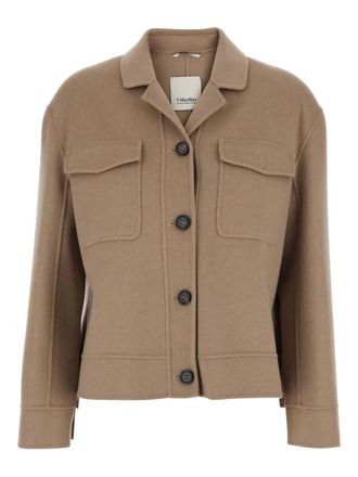 Max Mara Jacke mit aufgesetzten Taschen - Nude