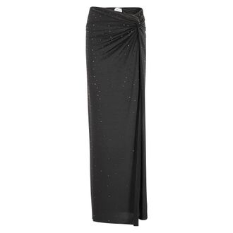 Andamane Maxirock mit Kristallen - - Skirts - Damen - Schwarzk - S