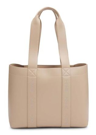 HUGO BOSS Becky Up Tote SM, Sac fourre-Tout Femmes, Marron Clair/Marron Pastel, Taille Unique