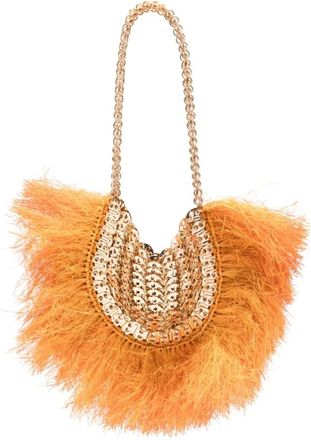 Paco Rabanne Femme, Sacs, Orange, Taille: ONE Size Sac bandouli&egrave;re Iconic 1969