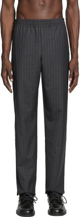 Burberry Pinstriped Wool Track Pants