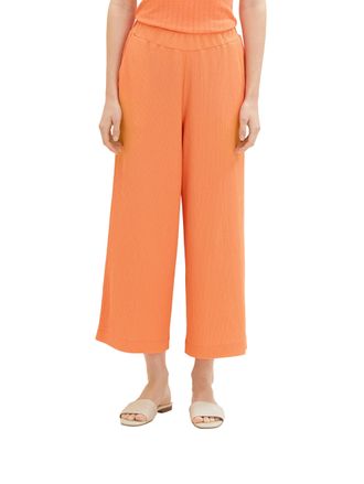 Tom Tailor Damen 1036854 Basic Culotte Hose, 31699-Luminous Coral, M