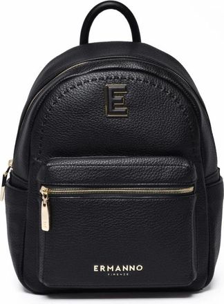 Ermanno Scervino Femme, Sacs, Noir, Taille: ONE Size Backpack