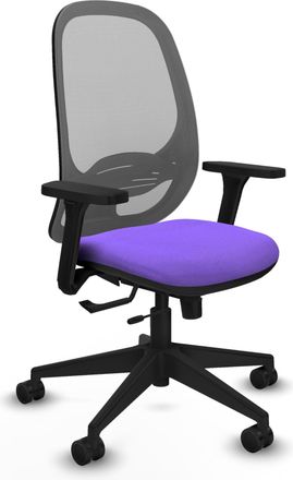 Piqueras y Crespo Cylinanco verstellbarer Stuhl mit 3D-Armlehnen, h&ouml;henverstellbare Lendenwirbelst&uuml;tze, ausgestattet mit Syncro/Translack und Schneideschaum, mit Rollen