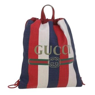 Gucci unisex, Pre-owned, Multicolore, Taille: ONE Size Sac à dos en toile Pre-owned