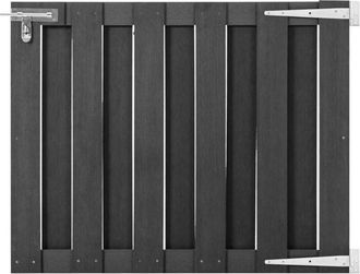 vidaXL Gartentor wpc 100 x 80 cm Grau - Vidaxl