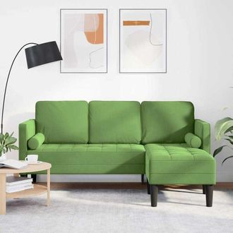 vidaXL Vidaxl - Ensemble de Canap&eacute;s Vert clair 173 x 131 x 67 cm Velours