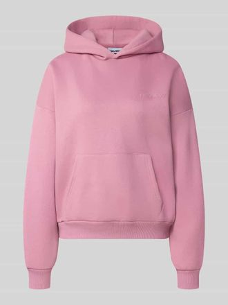 Review Relaxed Fit Hoodie aus Baumwoll-Mix mit Label-Detail