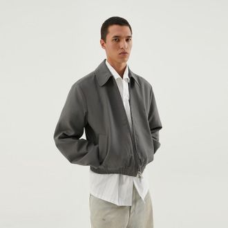 1989 STUDIO Light zip-up jacket dark grey