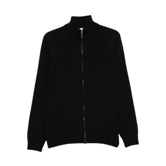 KANGRA Cardigan en laine vierge - Homme - Pulls - Noir - Taille: 2XL