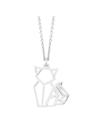 Julie Julsen Anh&auml;nger mit Kette 925 Silber rhodiniert Katze