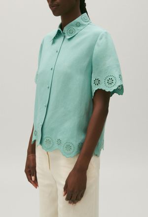 Claudie Pierlot Chemise broderie anglaise