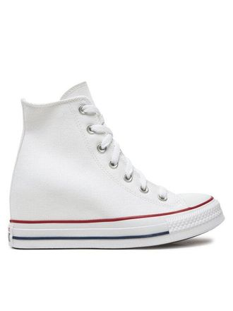 Converse Sneakers aus Stoff Chuck Taylor All Star Wedge Platform A11908C Wei&szlig;