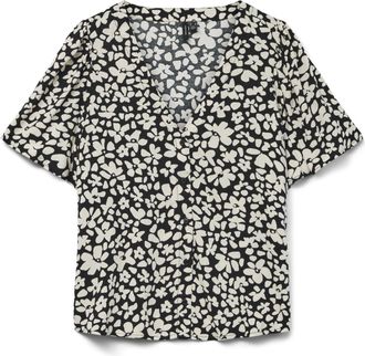 Vero Moda Vmalba Ss V-Neck Shirt WVN Ga Noos