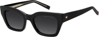Tommy Hilfiger Femme, Accessoires, Noir, Taille: 51 MM Cat Eye Lunettes de soleil