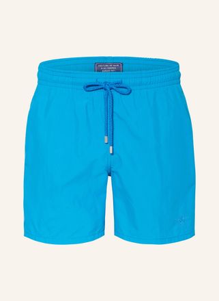 Vilebrequin Badeshorts Moorea Watereffect Mit Wasseraktivem Print blau