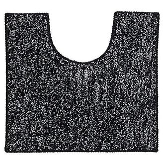 Sealskin Teppich Bad/WC, Baumwolle, Schwarz, 50 x 45 x 3 cm