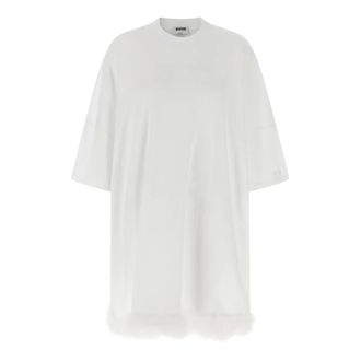 Moschino Damen, Kleider, Wei&szlig;, 2XSGr&ouml;&szlig;e
