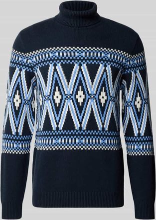 Mc Neal Rollkragenpullover im Allover-Look
