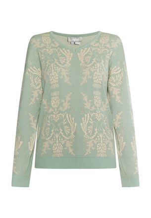Usha Strickpullover Damen Mint Creme