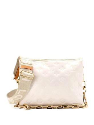 Louis Vuitton Coussin Bag Monogram Embossed Lambskin PM crossbody bag - Tons neutres