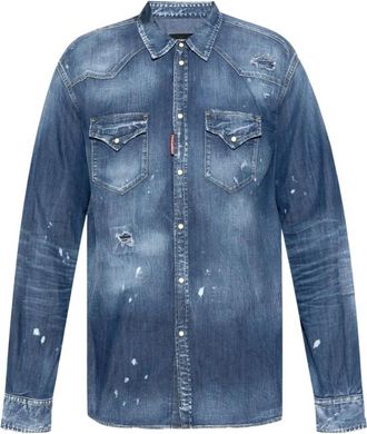 Dsquared2 Homme, Chemises, Bleu, Taille: XL Chemise en jean