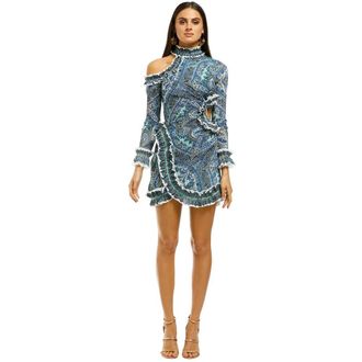 Zimmermann Femme, Robes, Multicolore, Taille: 38 FR Mini-robe asym&eacute;trique pour &eacute;v&eacute;nements de jour