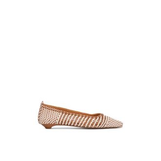 Kazar Geflochtene Leder-Pumps mit flachem Absatz - - Shoes - Damen - Braun - 39 EU