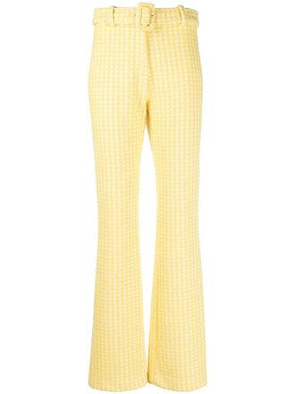 Viktor & Rolf pantalon Buckle &agrave; coupe droite - Jaune