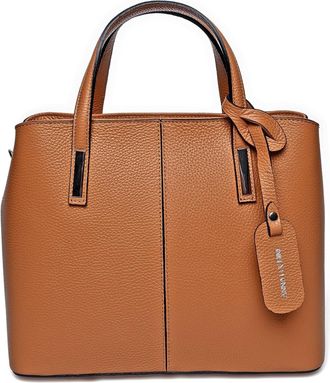 Anna Luchini Braun Rindsledertasche