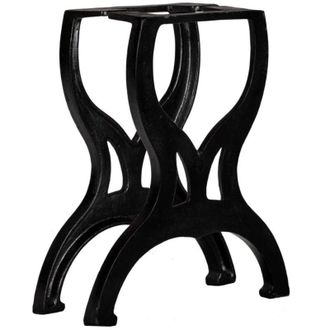 vidaXL Pied de banc 2 pcs Cadre en X Fonte