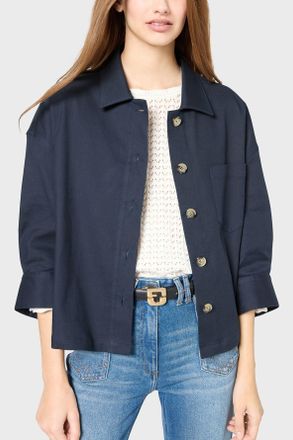Gerard Darel Veste courte et large en coton - RISELA - Marine