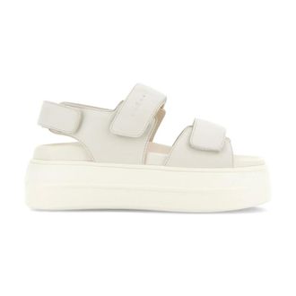 Hogan Femme, Chaussures, Beige, Taille: 40 EU Sandales à lanières en cuir