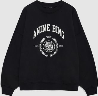 Anine Bing Sweatshirt Collegiate Miles Vintage Black