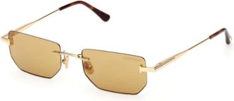 Tom Ford unisex, Accessoires, Jaune, Taille: 53 MM Lunettes de soleil