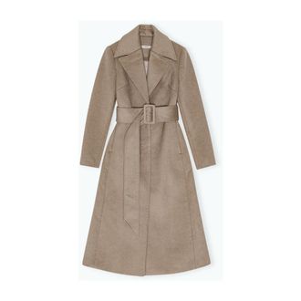Remain Eleganter Slim Fit Mantel - - Coats - Damen - Braun - M