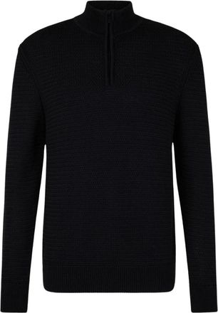 Strellson Homme, Pulls, Noir, Taille: L Pull &agrave; col roul&eacute; avec fermeture &eacute;clair