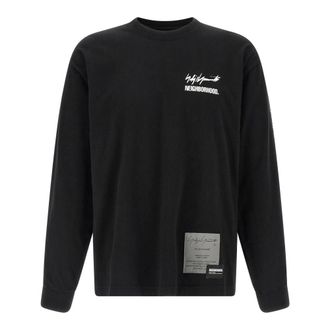 Yohji Yamamoto Homme, Tops, Noir, Taille: 2XL NH. TEE LS