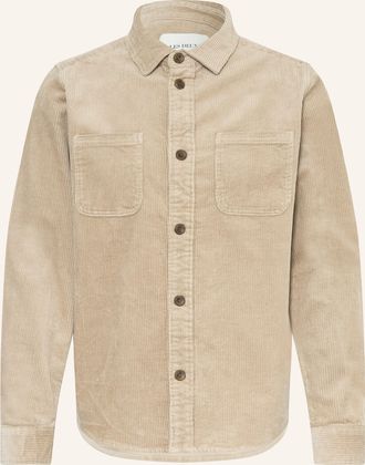 Les Deux Cord-Overshirt beige