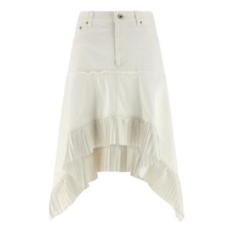 sacai Femme, Jupes, Blanc, Taille: 38 FR Midi Skirts