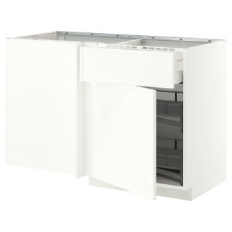 IKEA METOD / MAXIMERA Eckunterschrank m Schublade+Auszug