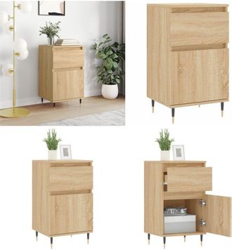 vidaXL Sideboard Sonoma-Eiche 40x35x70 cm Holzwerkstoff - Sideboard - Wohnzimmermöbel - Holzmöbel - Eichefarben - Regal - Home & Living