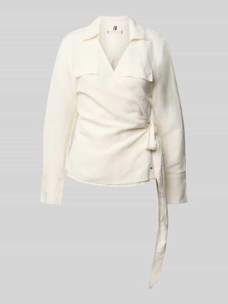 Tommy Hilfiger Relaxed Fit Bluse aus Leinen-Viskose-Mix